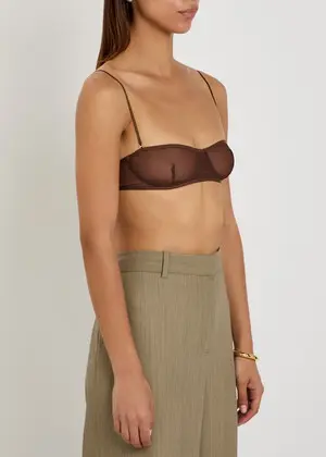 Calvin Klein Alden Unlined Stretch-mesh Bra