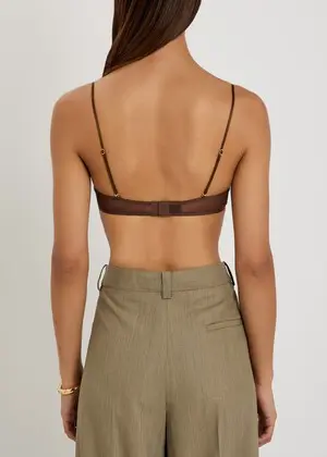 Calvin Klein Alden Unlined Stretch-mesh Bra