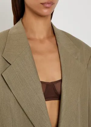 Calvin Klein Alden Unlined Stretch-mesh Bra
