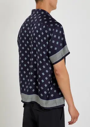 BODE Foyer Printed Silk Shirt