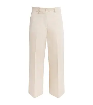 Max Mara Wide-leg Tailored Trousers - Beige
