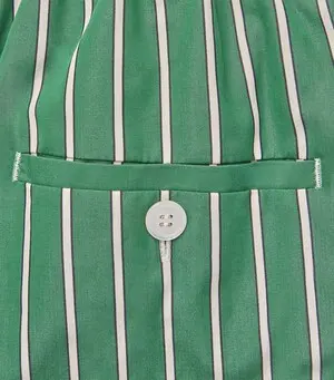 Max Mara Cotton Stripe Wide-leg Trousers