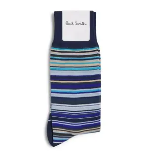Paul Smith Signature Stripe Socks - Navy