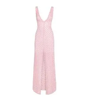 Missoni Metallic Kaftan Maxi Dress - Pink