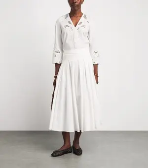 Veronica Beard Cotton Suniva Blouse