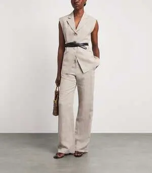 Veronica Beard Plaid Broderick Trousers