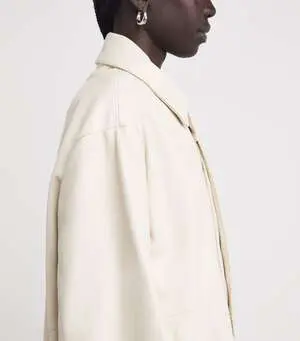 LAUREN MANOOGIAN Nappa Leather Car Coat