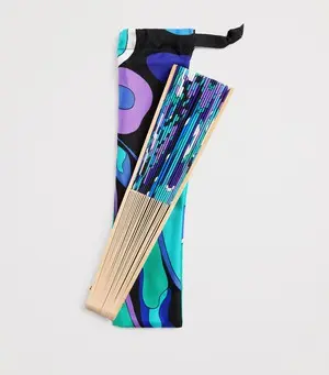 Emilio Pucci Silk Vivara Fan