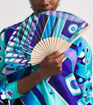 Emilio Pucci Silk Vivara Fan