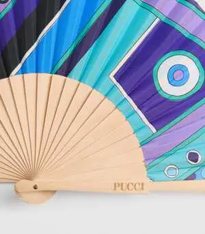 Emilio Pucci Silk Vivara Fan