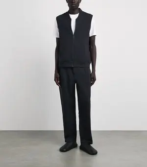 Harrods Cotton Jersey Logo Gilet