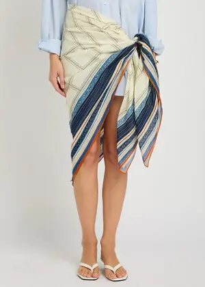 TOTEME Collector Printed Cotton-blend Sarong