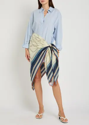 TOTEME Collector Printed Cotton-blend Sarong