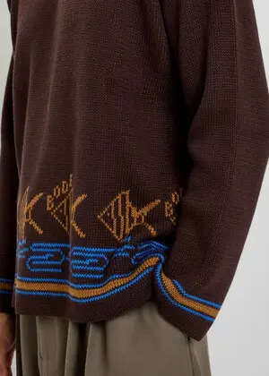 BODE Fish School Intarsia Cotton Jumper