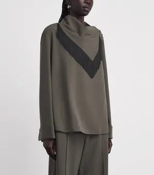 Camilla And Marc Draped-neck Una Shirt