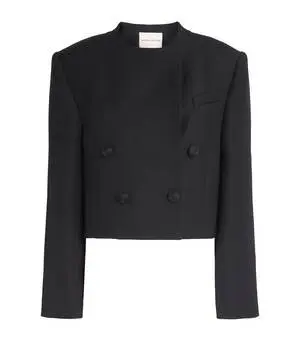 Camilla And Marc Double-breasted Cropped Blazer