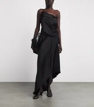 Camilla And Marc Silk Asymmetrical Maxi Dress