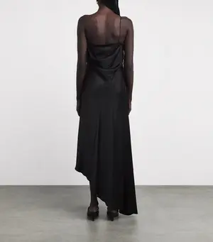 Camilla And Marc Silk Asymmetrical Maxi Dress