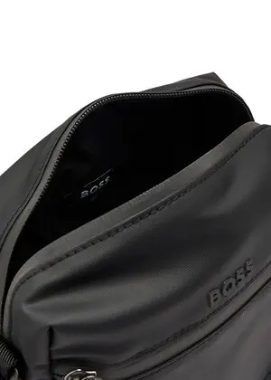 BOSS Stenson Logo Coated Canvas Cross-body Bag