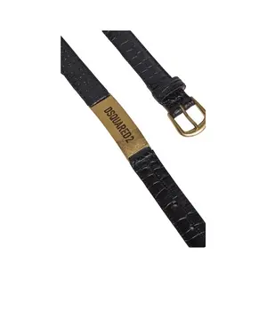 Dsquared2 Logo Plaque Embossed Belt