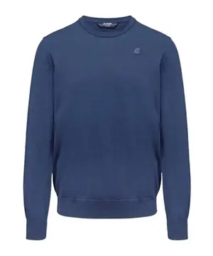 K-WAY Crew Neck Long Sleeve Sweater - Blue