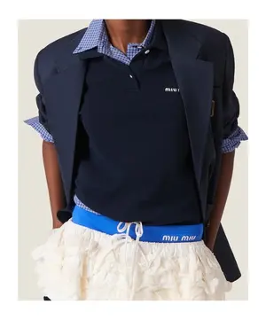 Miu Miu Slubbed Canvas Miniskirt