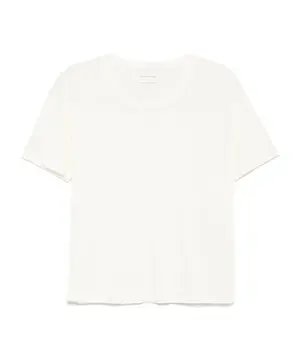 LOULOU STUDIO Ezra Crew Neck Top - Ivory