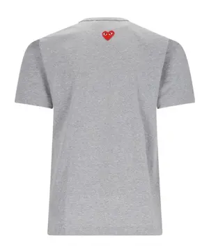 Play Comme Des Garcon Comme Des Garçons Play Logo Patch Crewneck T-shirt