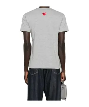 Play Comme Des Garcon Comme Des Garçons Play Logo Patch Crewneck T-shirt