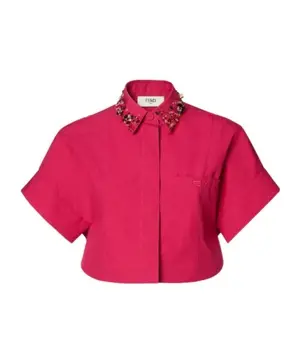 Fendi Poplin Shirt - Red