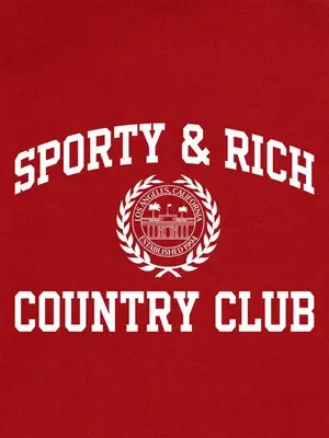 SPORTY  RICH Sporty & Rich Country Club Crewneck Sweatshirt