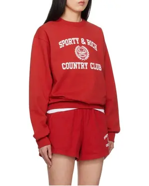 SPORTY  RICH Sporty & Rich Country Club Crewneck Sweatshirt