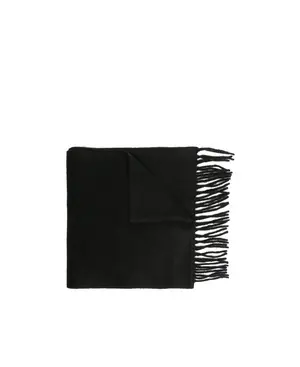 Polo Ralph Lauren Logo Embroidered Fringed Scarf