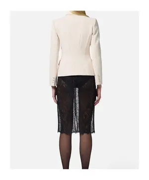 Elisabetta Franchi Satin Detailed Jacket