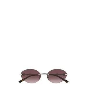 Gucci Oval Frame Sunglasses - Red