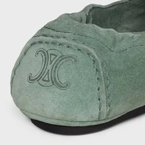 Celine Adam Loafer In Suede Calfskin