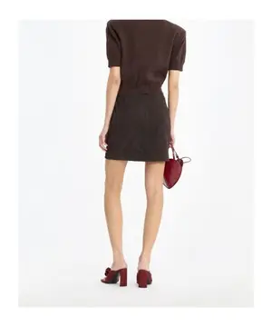 ROTATE BY BIRGER CHRISTENSEN Zip-back Mini Skirt - Black