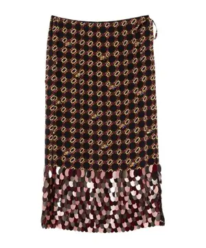 Dries Van Noten Embroidered Midi Skirt