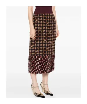 Dries Van Noten Embroidered Midi Skirt