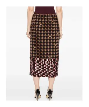 Dries Van Noten Embroidered Midi Skirt