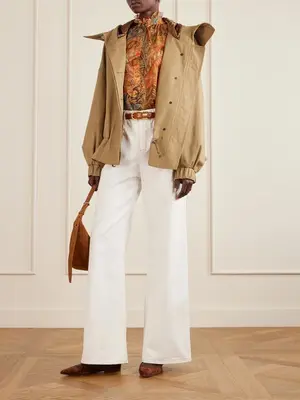 Etro Ruffled Paisley Print Shirt