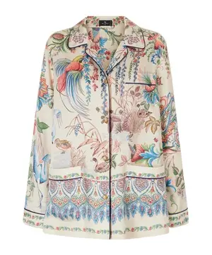 Etro Printed Satin Shirt - Multicolor