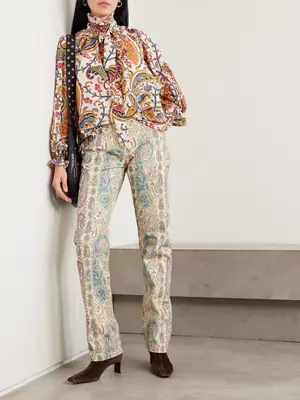 Etro Bow-tie Paisley Print Shirt