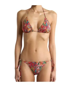 Etro Bikini With Paisley Foliage Motif