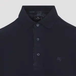 Etro Logo-embroidered Short-sleeved Polo Shirt