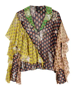 Etro Ruffled Shirt - Brown
