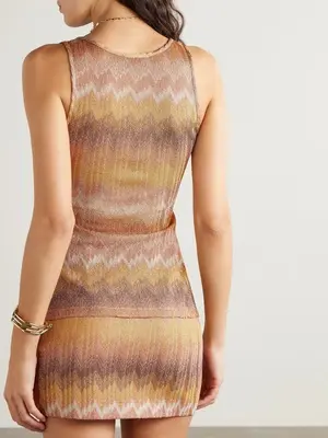 Missoni Crocheted Zigzag Pattern Vest