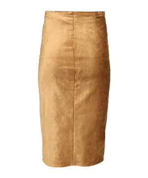 FORTE_FORTE Stretch Velvet Pencil Skirt