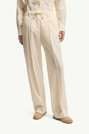 Moncler Wool Gabardine Tailored Pants