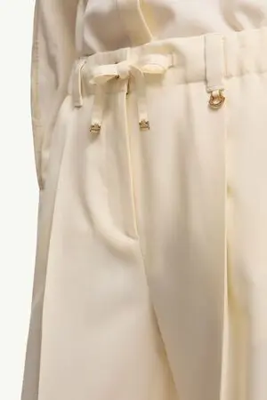 Moncler Wool Gabardine Tailored Pants